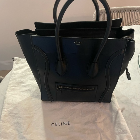 Celine | Bags | Authentic Celine Black Mini Luggage Calfskin | Poshmark